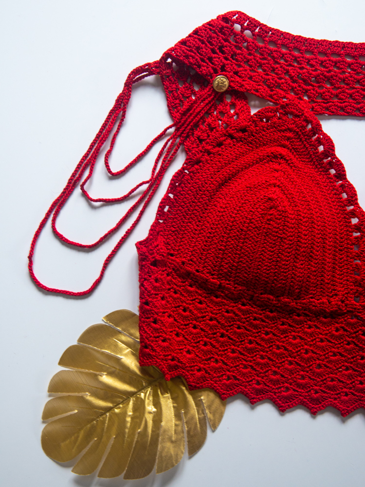 Imperial – Handmade Crochet Top 2 in 1 – Gold Collection | miriamaking
